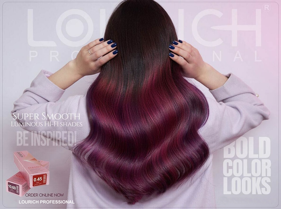 Lourich Professional Keratin Complex Hair Dye Color Cream - 4.18 Deep ...