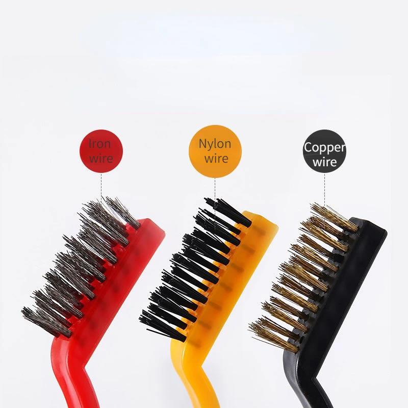 New model 3pcs Efficient Gas Cooker Brushes Nylon/copper/iron Brush ...