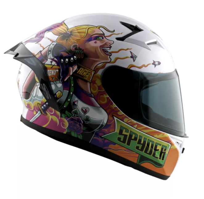 Spyder Full-face Helmet Phoenix+ G Neo Series ACE (Free Extra Visor ...