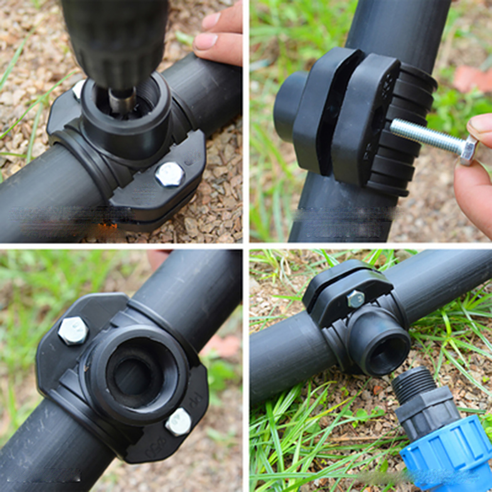 Dn32 Dn25 Clamp 1/2'' 3/4" Female Thread Connector Pvc Pe Water ...