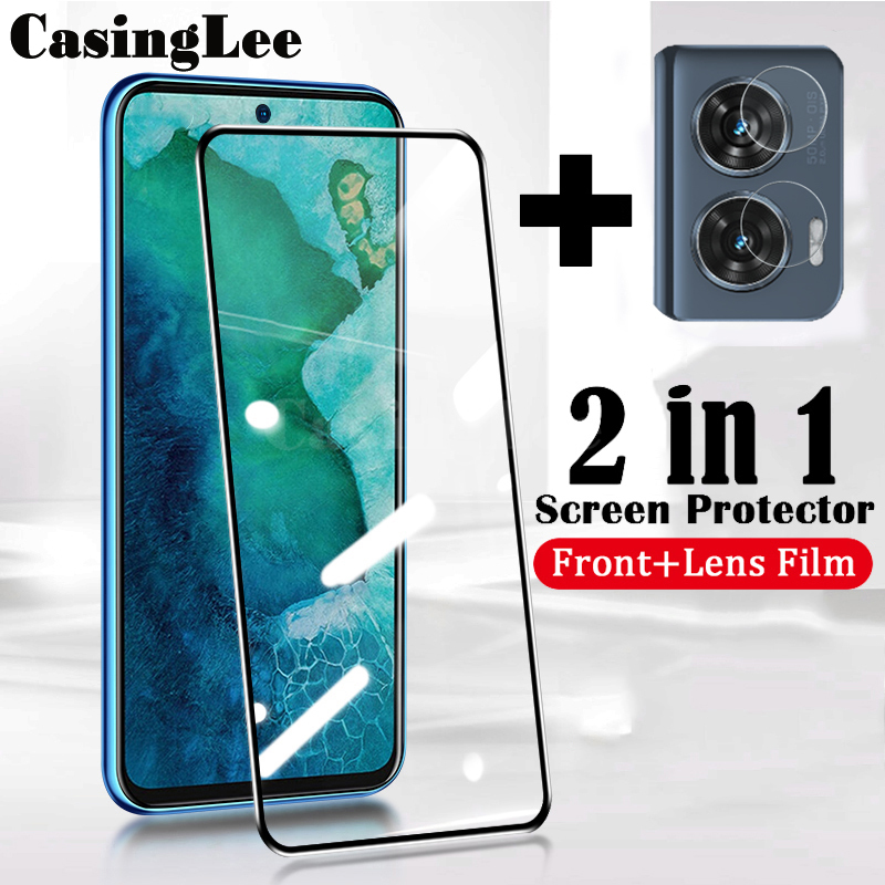 (2 Pieces) Moto G45 Screen Protector Tempered Glass + Camera Lens ...
