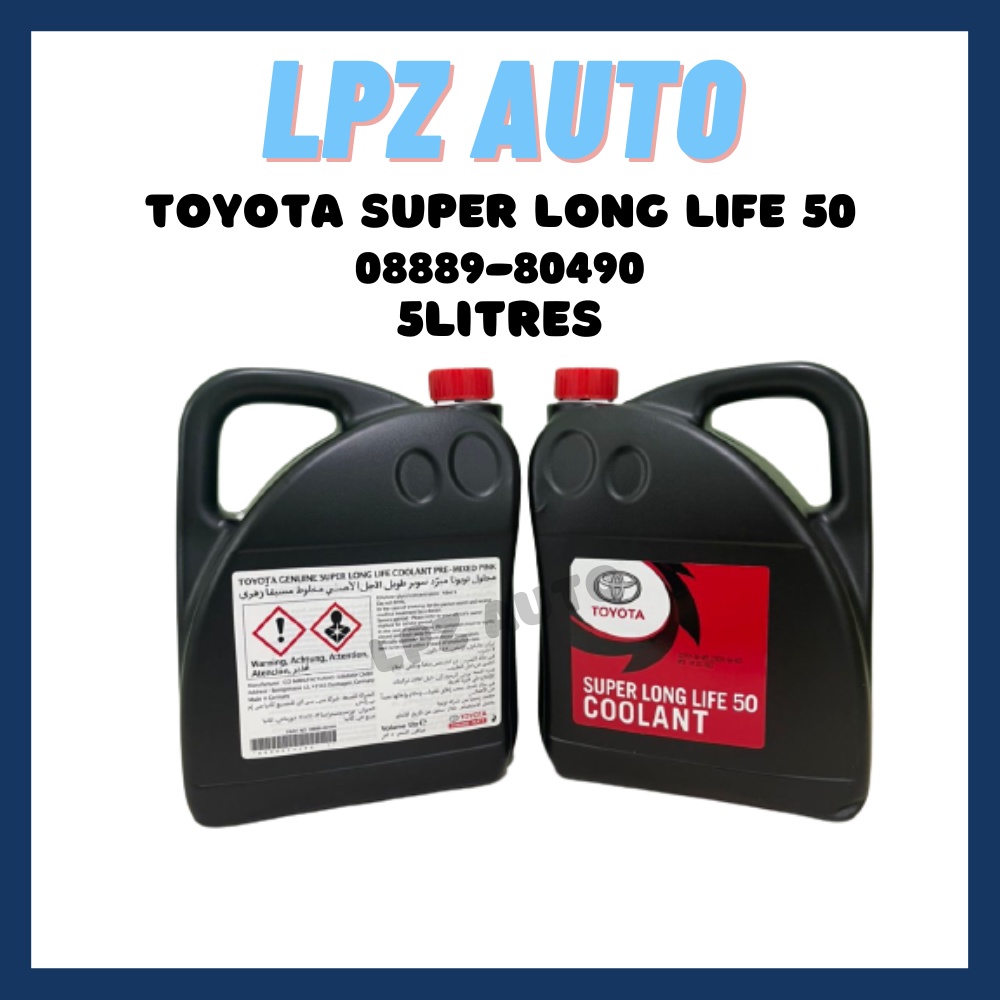 100% Original Toyota Super Long Life 50 Radiator Coolant 5Litres Red ...