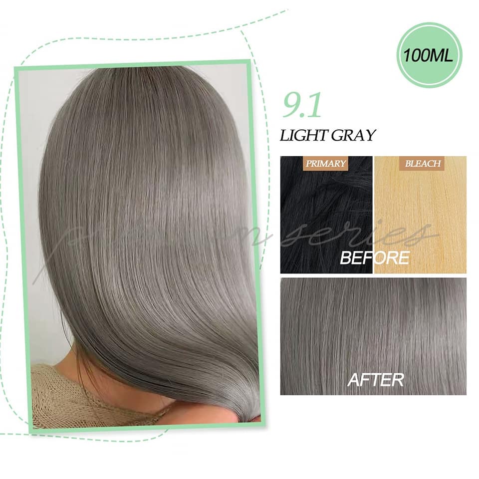 9.1 Light Gray Hair Color (Bremod Premium Series) 100ml | Lazada PH