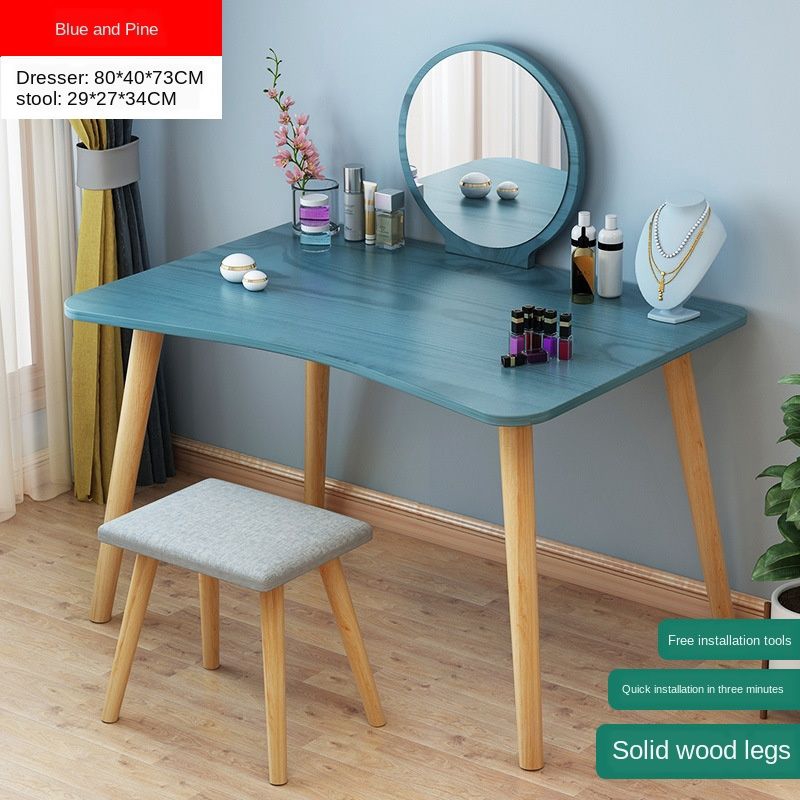 Simple Dressing Table Home Bedroom Foldable Dressing Table With A ...