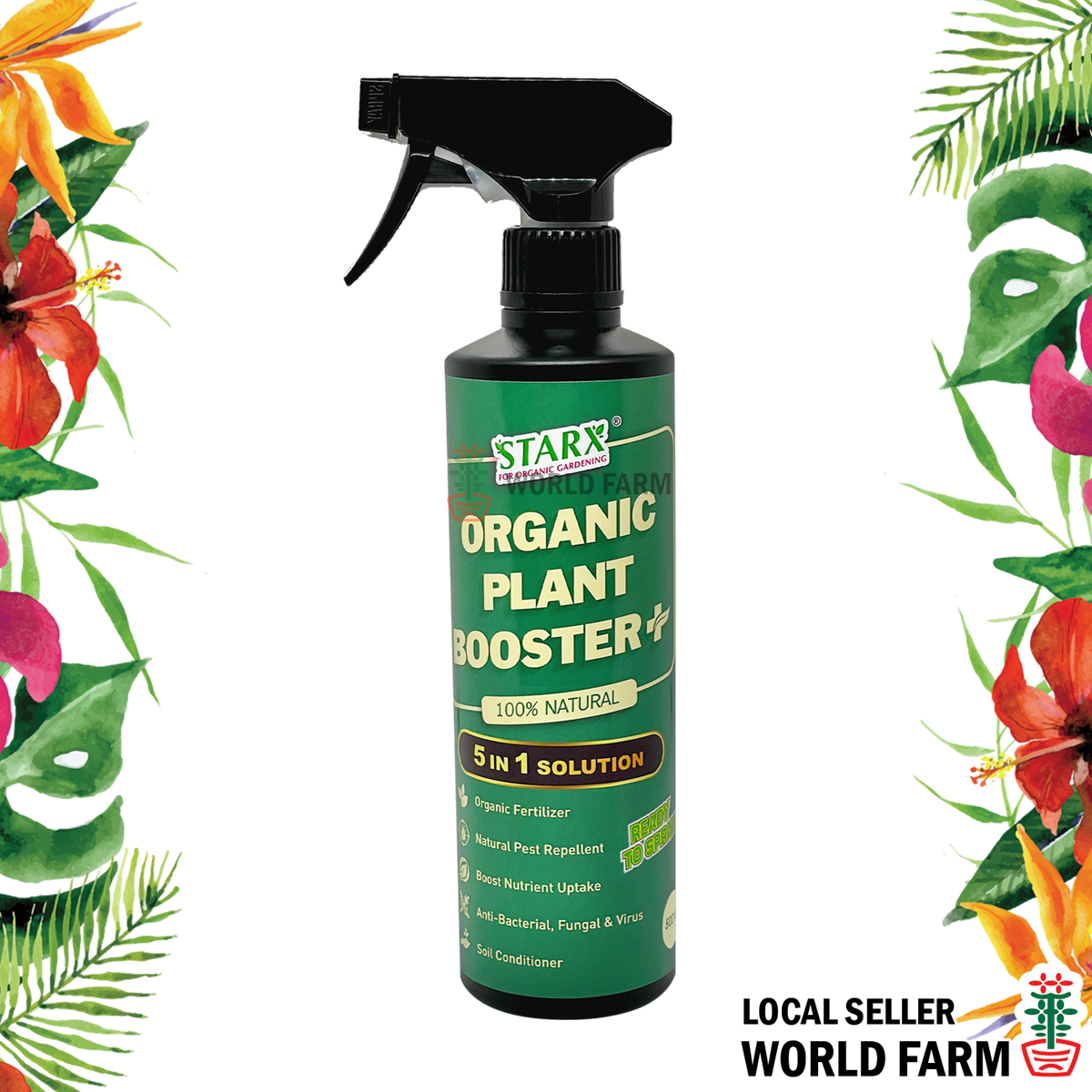 Organic Plant Booster+ (Fertilizer / Fertiliser / Pesticide / Vitalizer ...