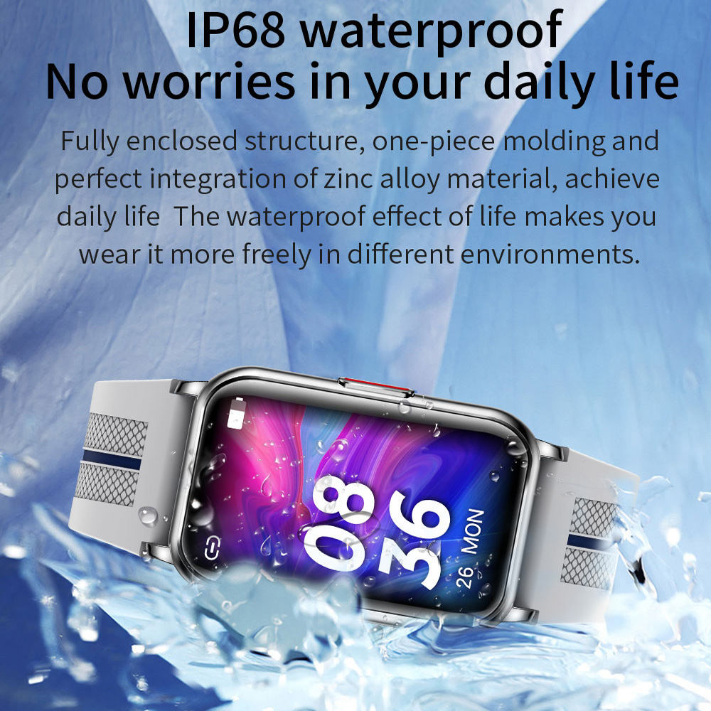 2021 H76 1.57 inch Full Touch Screen Smart Watch Waterproof Smart Band ...