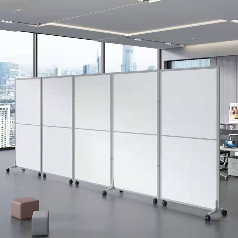 Custom office mobile high partition movable folding screen movable ...