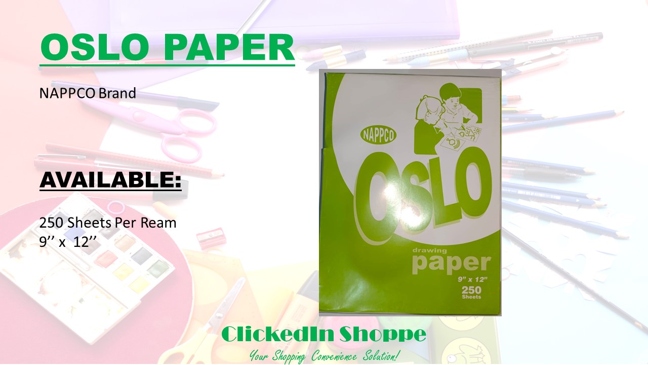 Oslo Paper 250 Sheets Per Ream 9'' x 12'' | Lazada PH