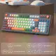 Zeus x Raiku Wired Rainbow LED Ligh Gaming Keyboard 98 Keys Silent Keys ...