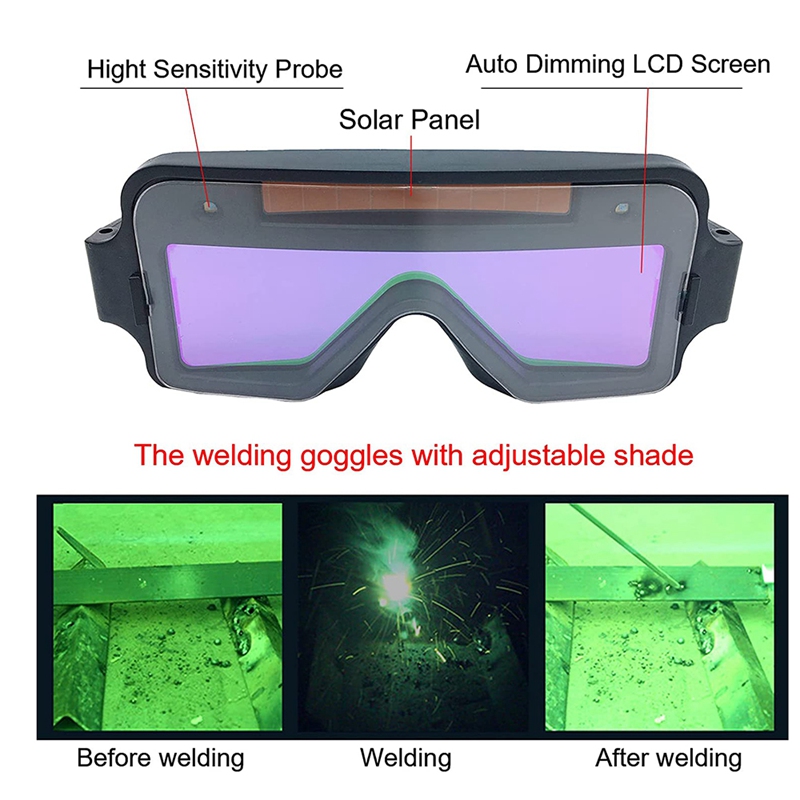 Welding Goggles Auto Darkening Solar Powered Welding Glasses Mask ...