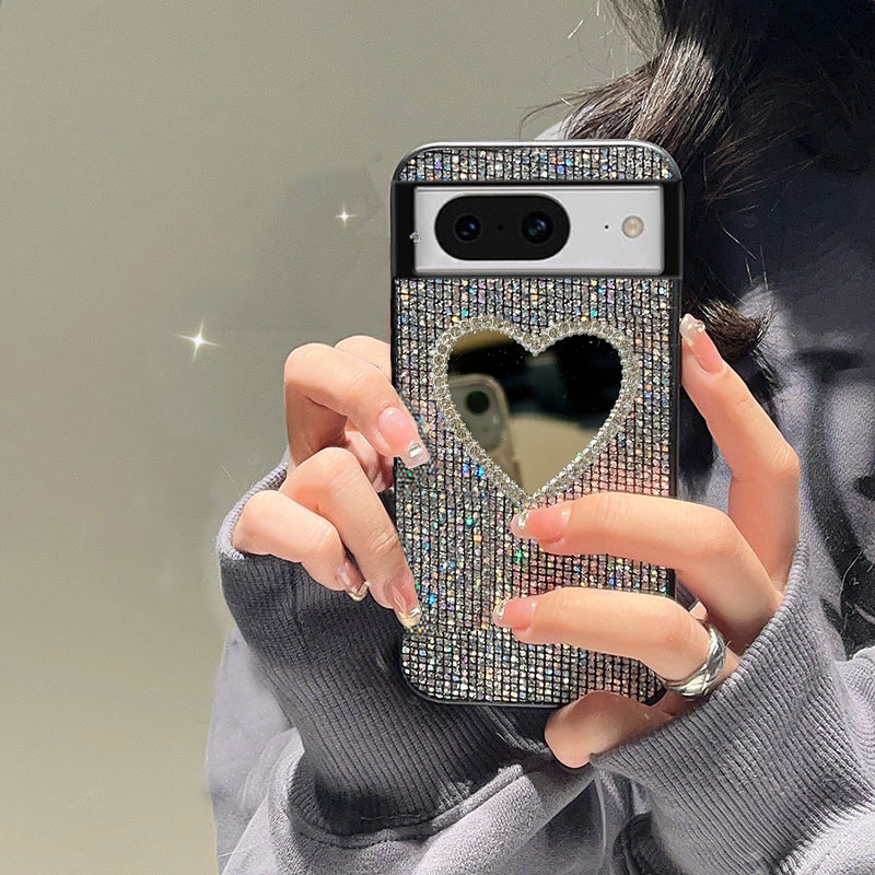 【Best value】 Luxury Glitter Grid Leather TPU Phone Case for Google ...