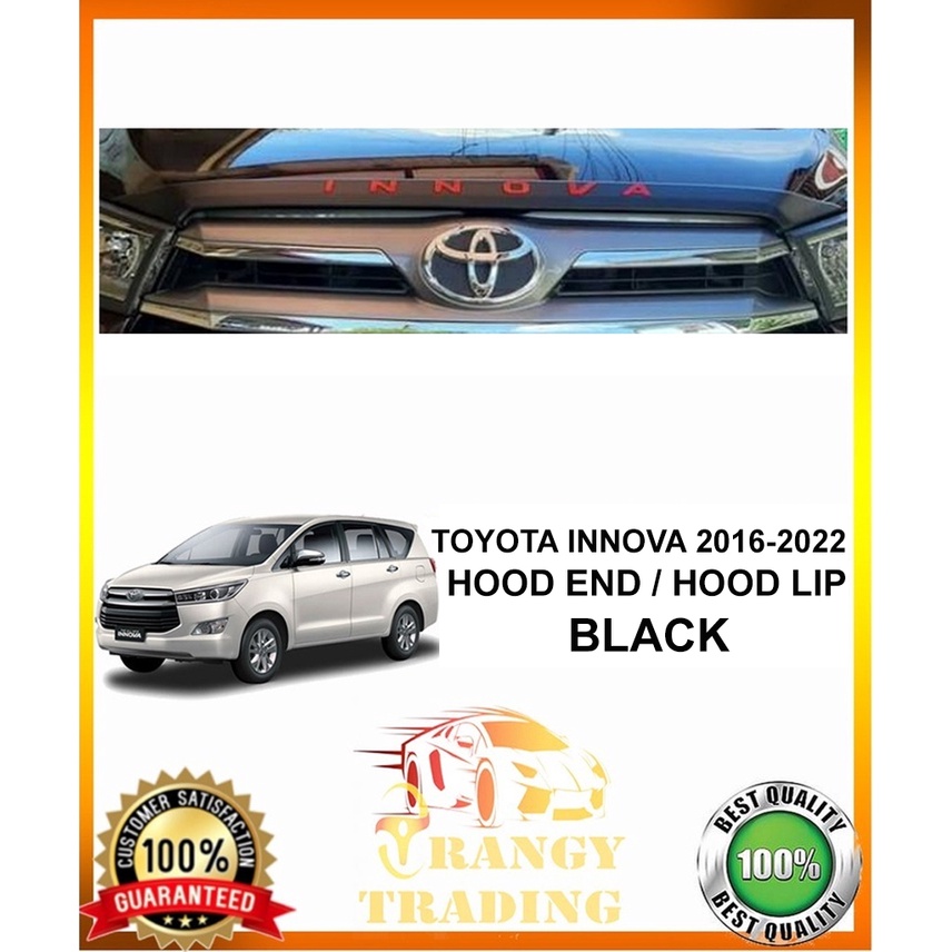 Toyota Innova 2016 to 2023 Hood End / Hood Lip / Hood Guard Black ...
