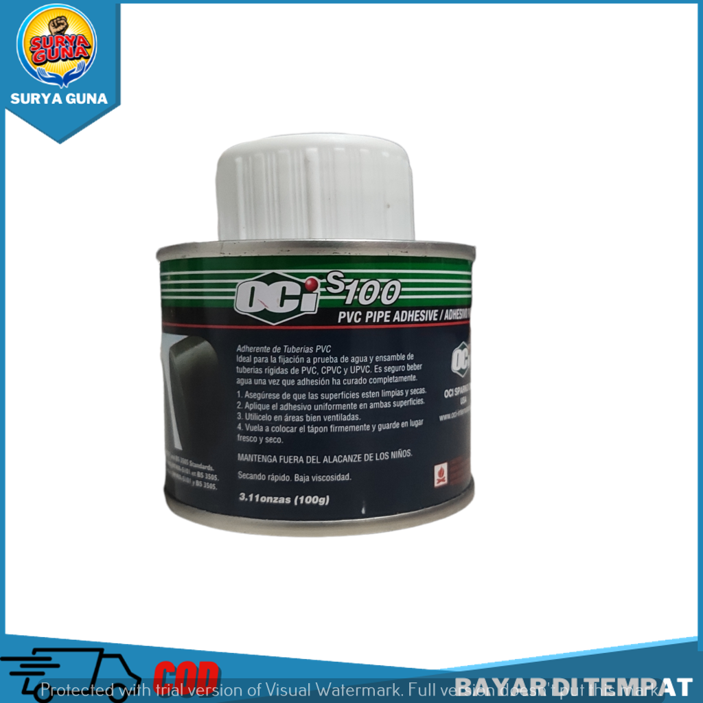 Jual Perekat Pipa Lem Pipa Pvc OCI S100 100g | Lazada Indonesia