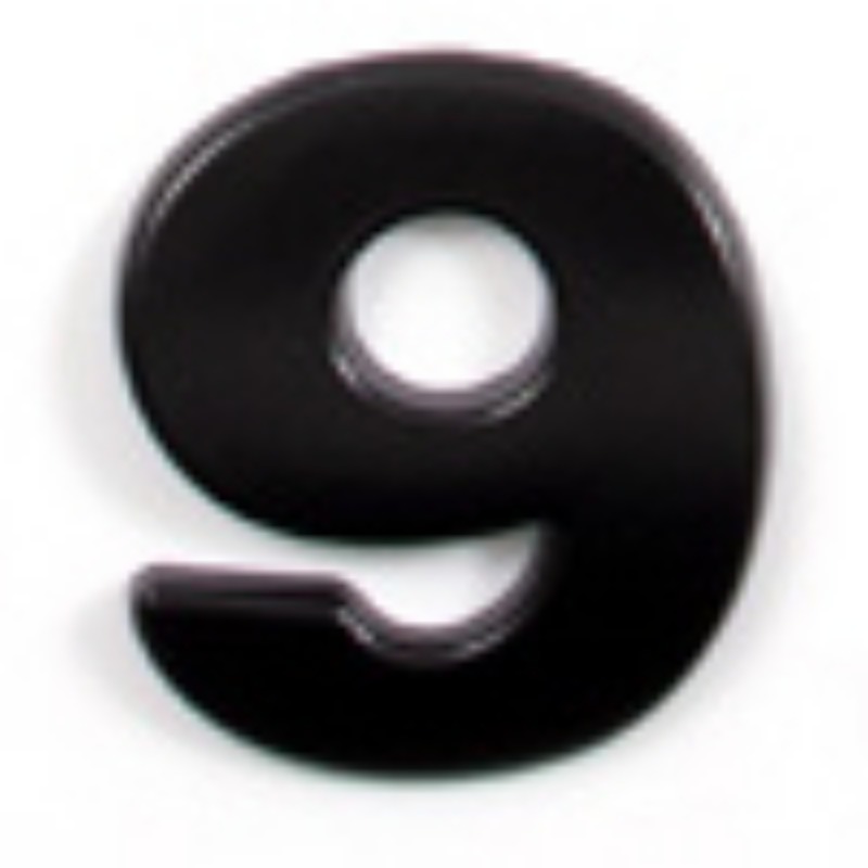 1 x 45mm Matt Black Metal 3D DIY Alphabet Letter Number Emblem Motor ...