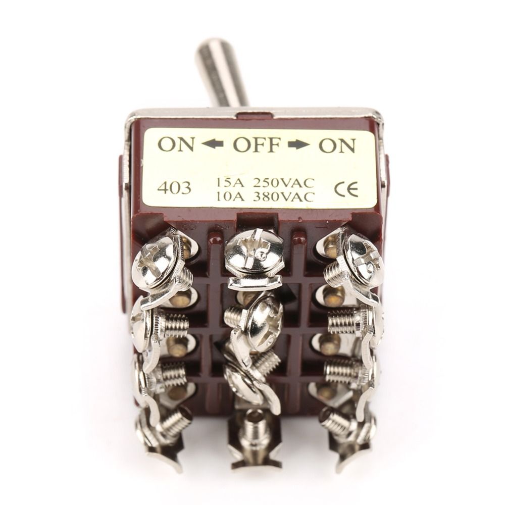 Durable ON/OFF/ON Three-position Rocker Control Heavy Duty Toggle 4PDT ...