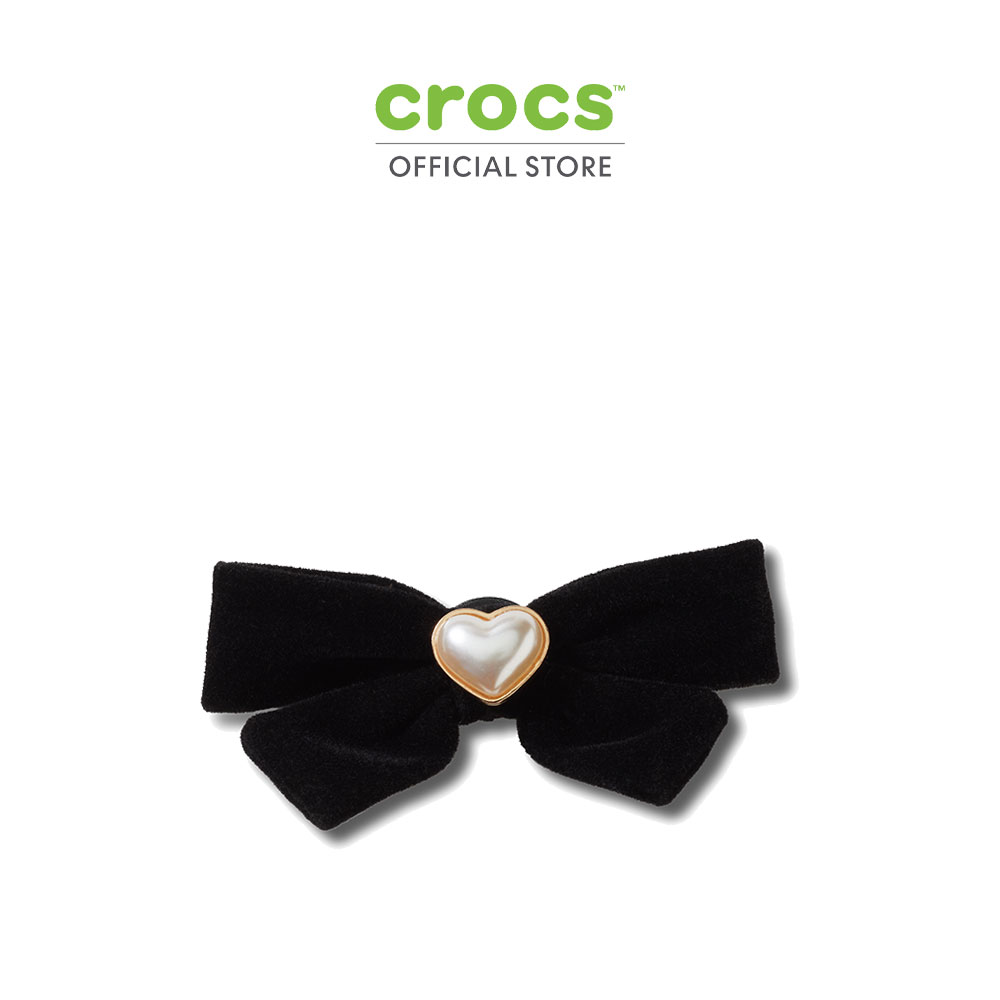CROCS ตัวติดรองเท้า JIBBITZ VELVET AND PEARL BOW รุ่น 10013758 - CROCS ...
