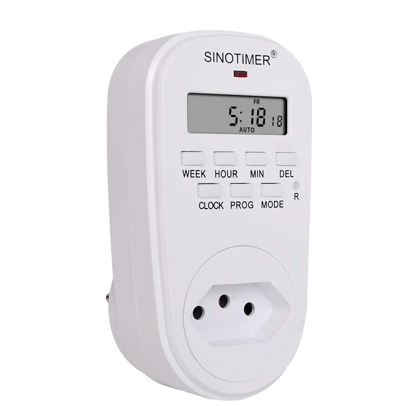 【InnovateWorld】Brazil BR Plug Outlet 7 Day Weekly Programmable Digital Plug Timer Switch Time ...