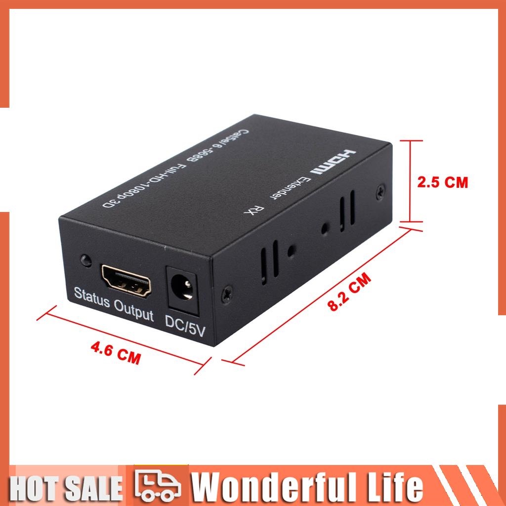 HDMI Extender 60M Extension CAT5e/6 1080P Full HD Signal with Deep ...
