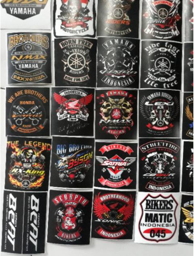 STICKER MOTOR STICKER BIKERS CAMPUR STICKER KOMUNITAS STICKER CLUB ...