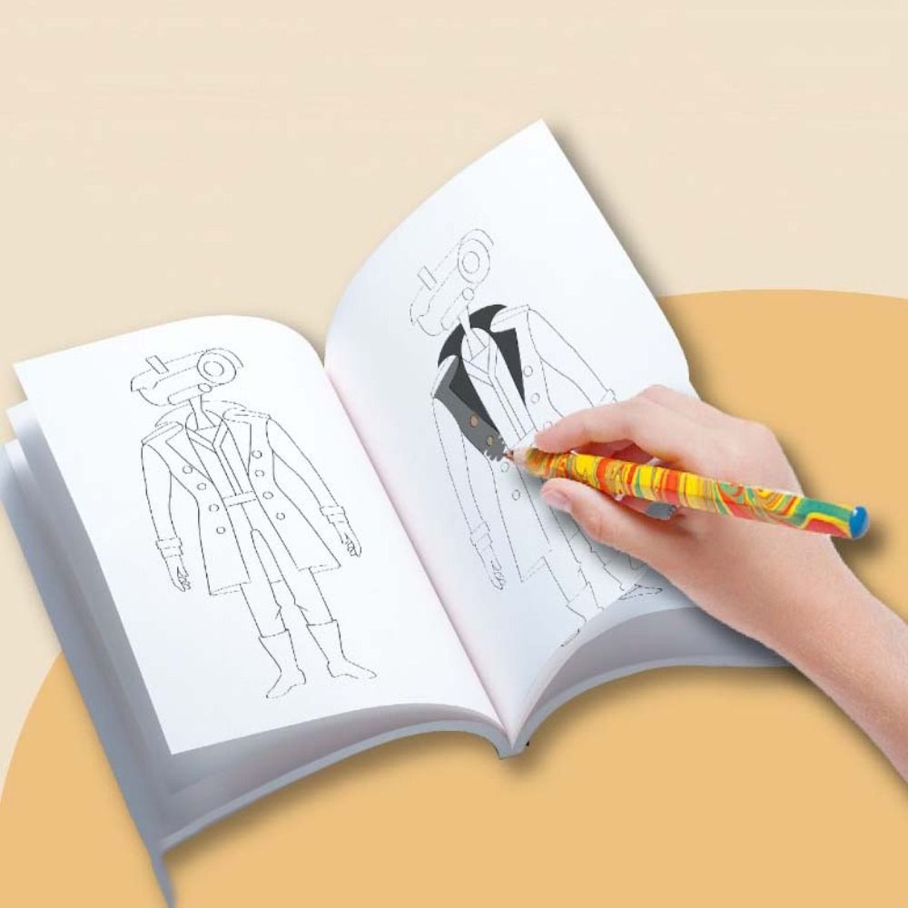 Anime Drawing Copy Titan TV Man Skibidi Toilet Hand Drawn Book Novice ...