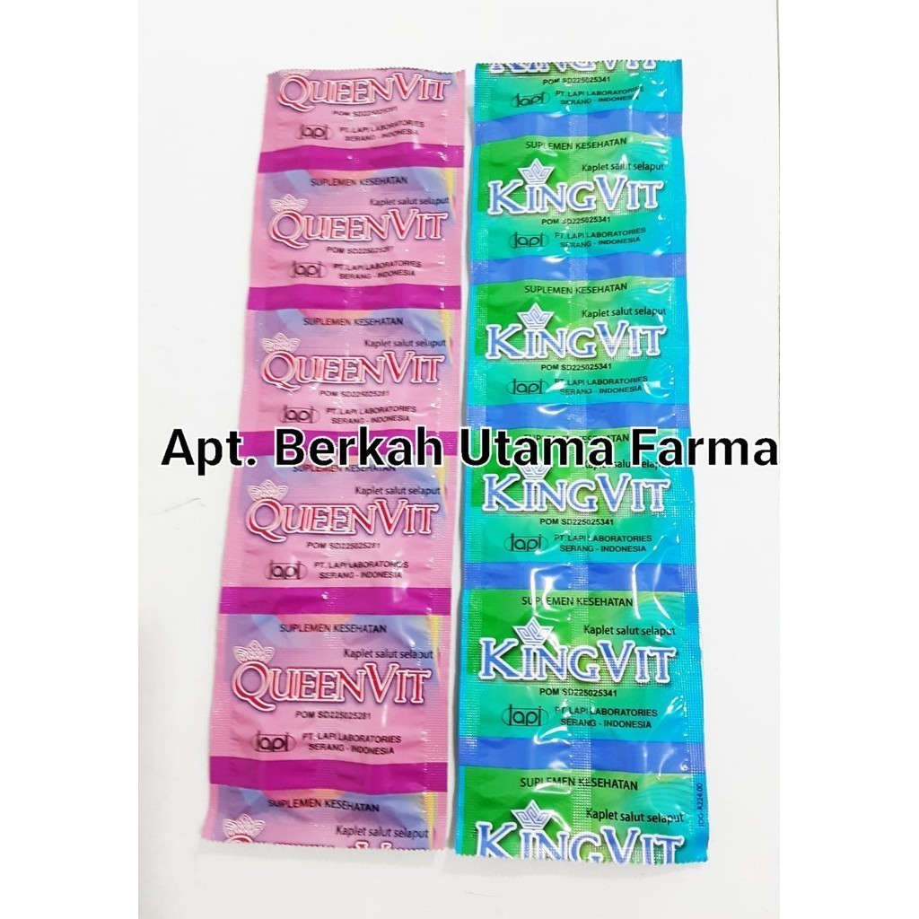 Paket Bundling Kingvit & Queenvit Per Strip Isi 10 Tablet - Program ...