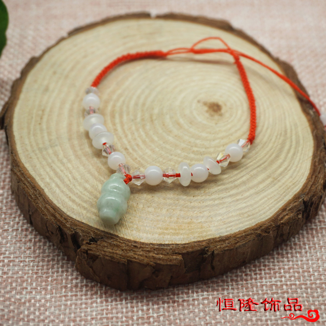 【I was hyped up】Factory direct hand-woven this year jade crystal red ...