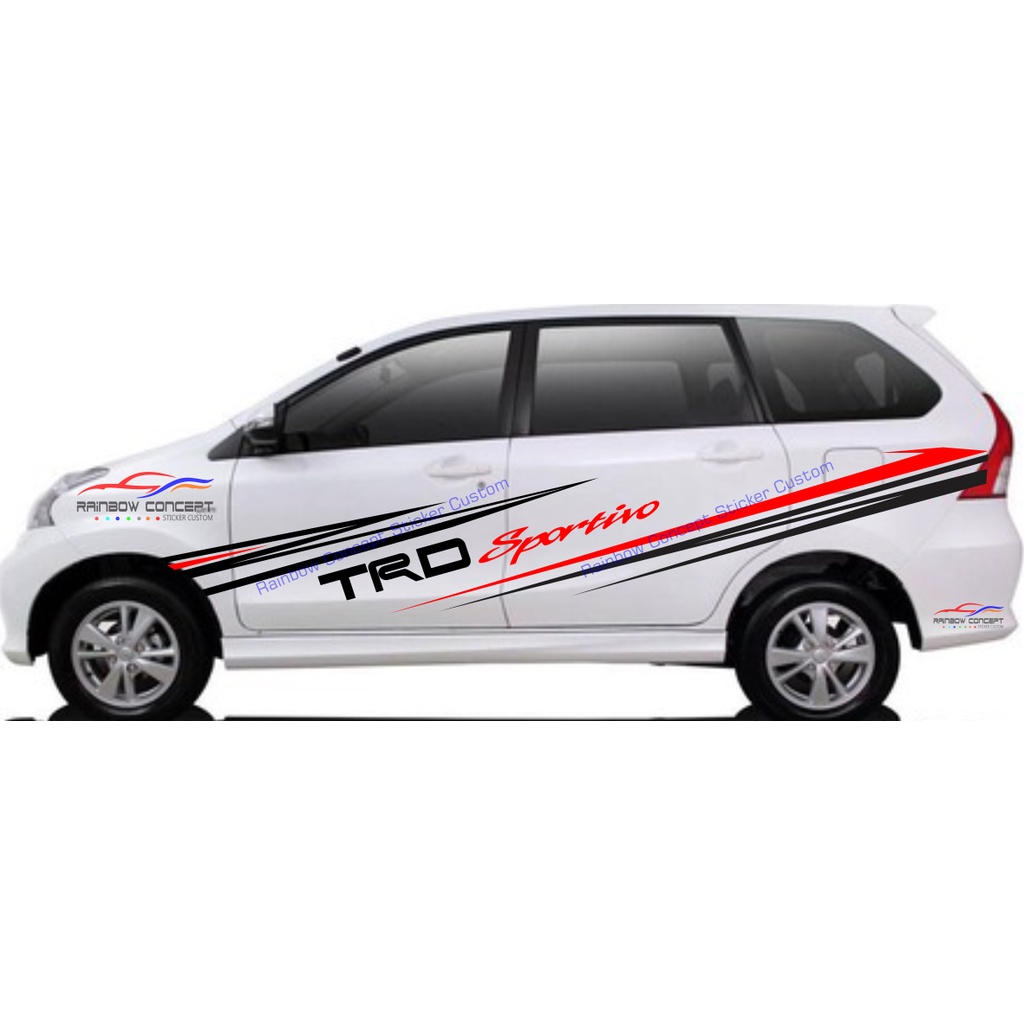 stiker mobil avanza xenia sigra calya livina sticker trd sportivo body ...