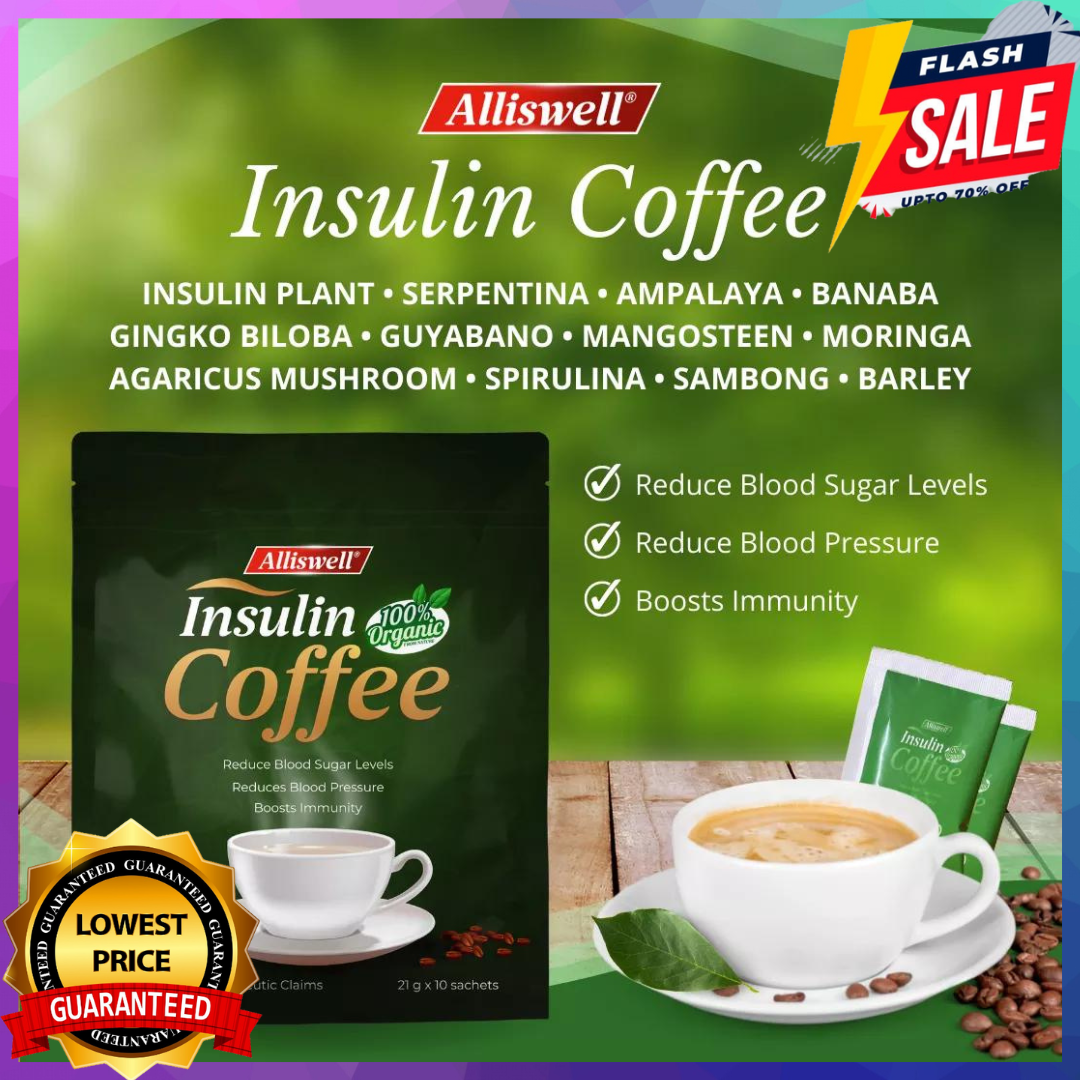 Healthy Lifestyle Hub All is Well 100% Organic Insulin Coffee (10 ...