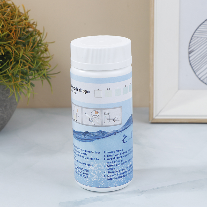 50Pcs/Bottle Ammonia Nitrogen Quick Water Quality Test Strips Aquarium ...