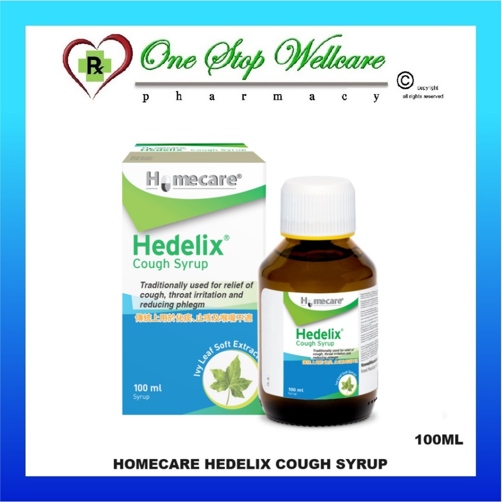 HOMECARE HEDELIX COUGH SYRUP 100ML (EXP:12/2025) | Lazada