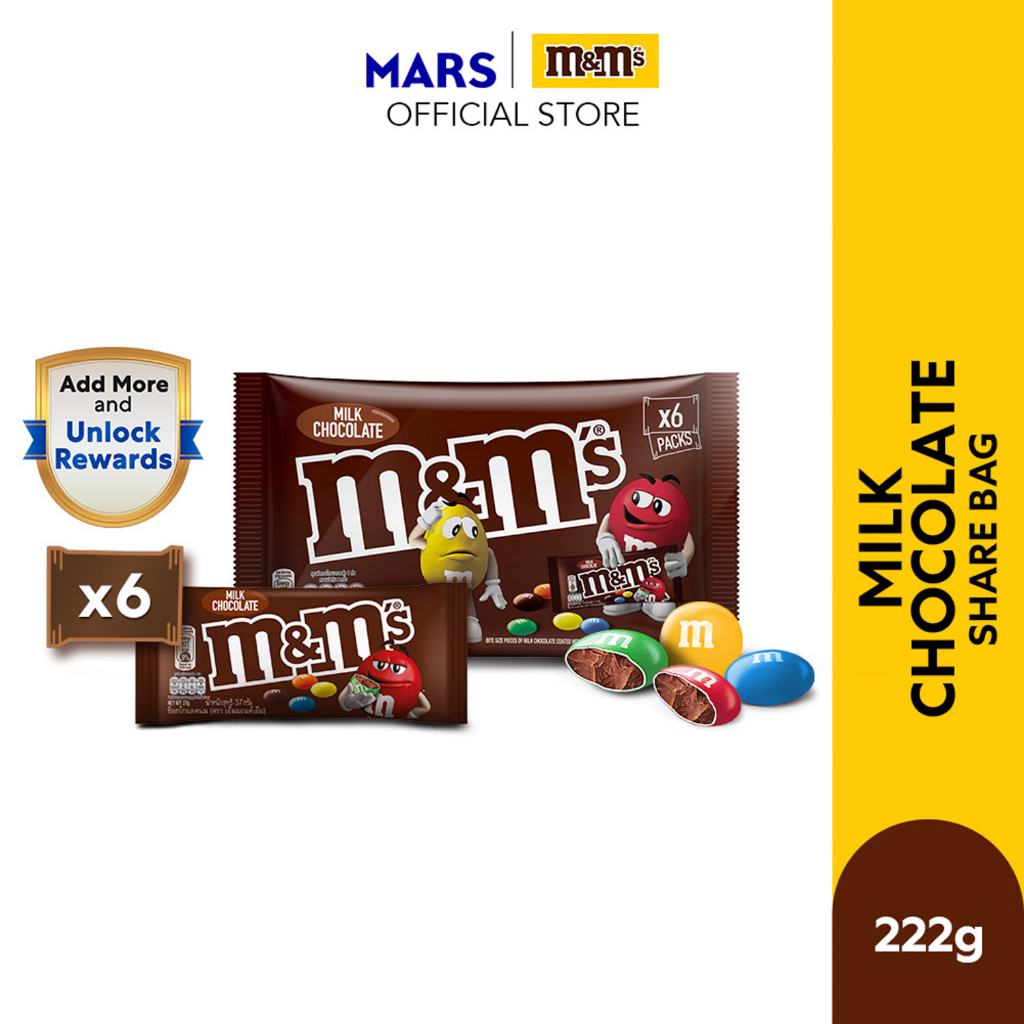 M&M's® Milk Chocolate 6 Pack 222g | Imported Chocolates | Lazada PH