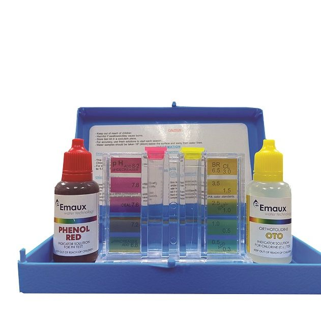 ชุดทดสอบค่า PH & CL สำหรับน้ำในสระว่ายน้ำทุกประเภท Emaux pH & CL Test ...