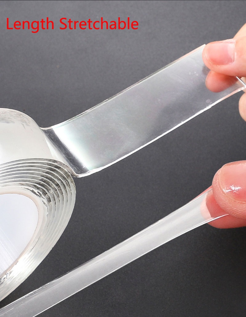 【HandmadeCrossing】Reusable Double-Sided Multipurpose Nano-Adhesive Tape ...