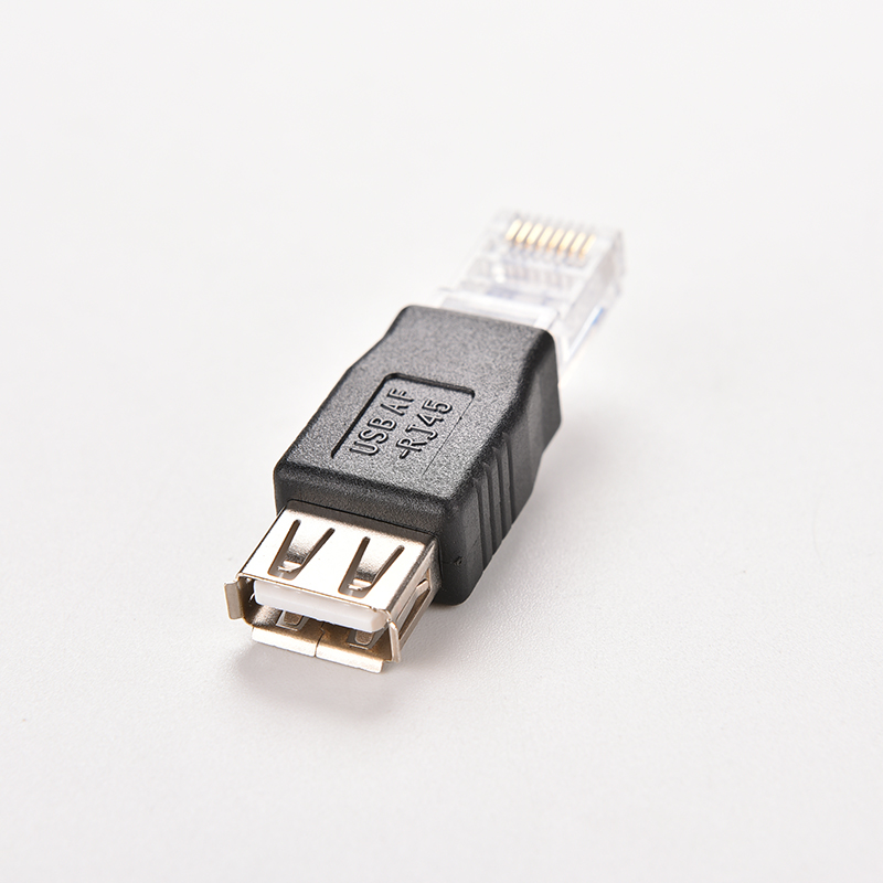 RJ45 Male to USB AF A Female Adapter Socket LAN Network Ethernet Router ...