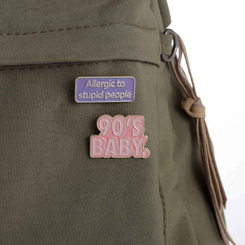 Backpack Badge Alloy English Alphabet Brooch Lacquered Animal Punk Pins ...