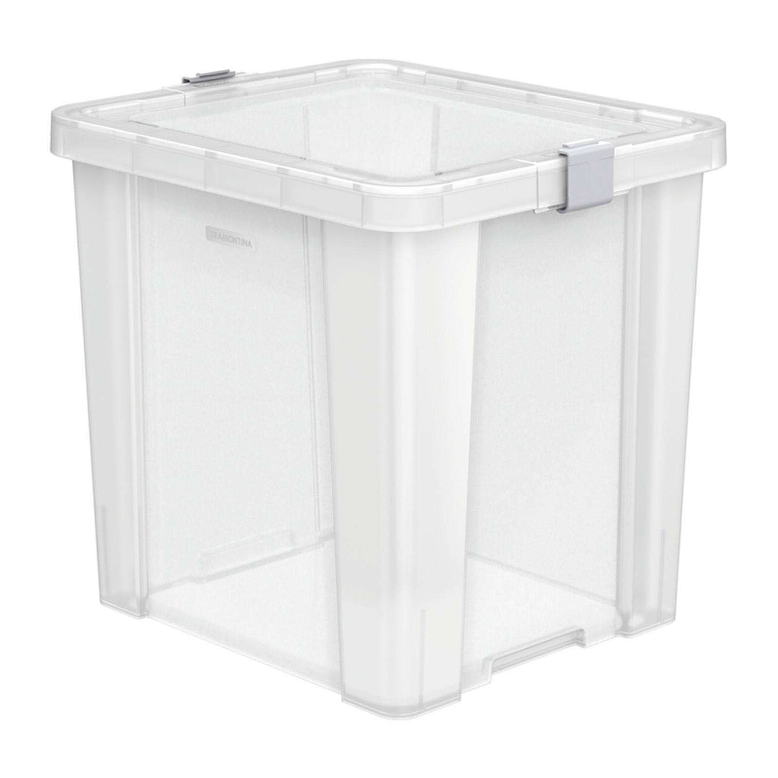 Tramontina Plastic storage box 42L - Transparent | Lazada Singapore
