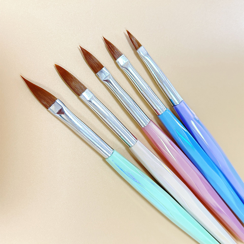5pcs/Set New Nail Pen Macaron Color Acrylic Pole Color Smudge Pen ...