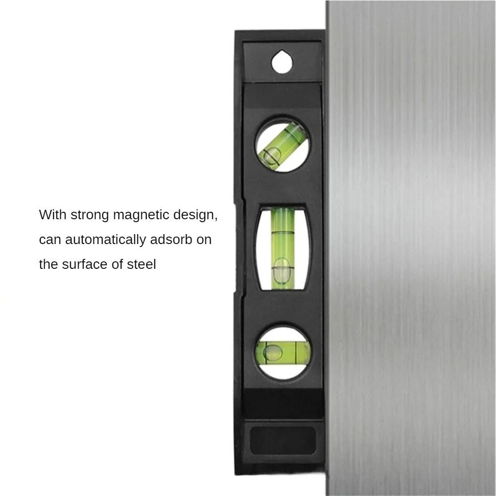 Mini Magnetic 3 Bubble Level Gradienter Horizontal Spirit Level 45 ...