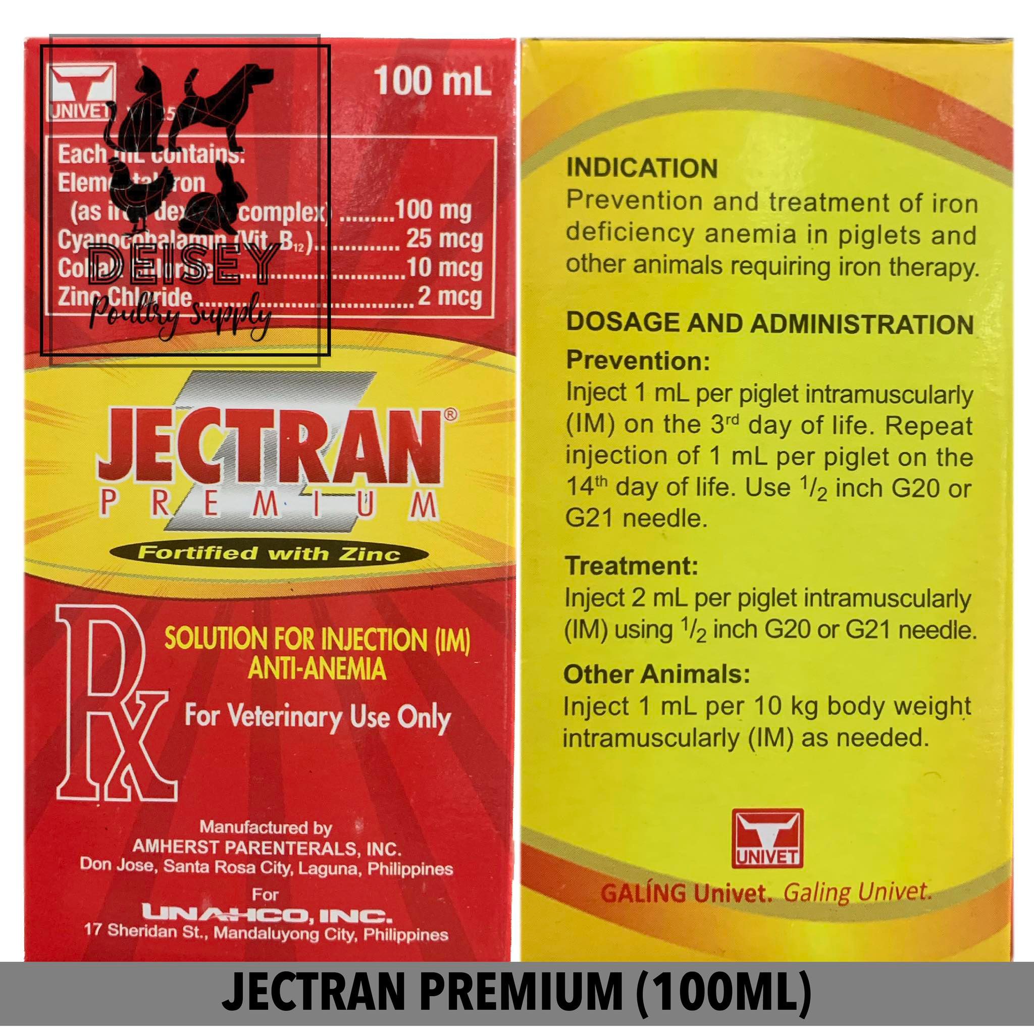 UNIVET JECTRAN PREMIUM WITH ZINC (100ML) | Lazada PH