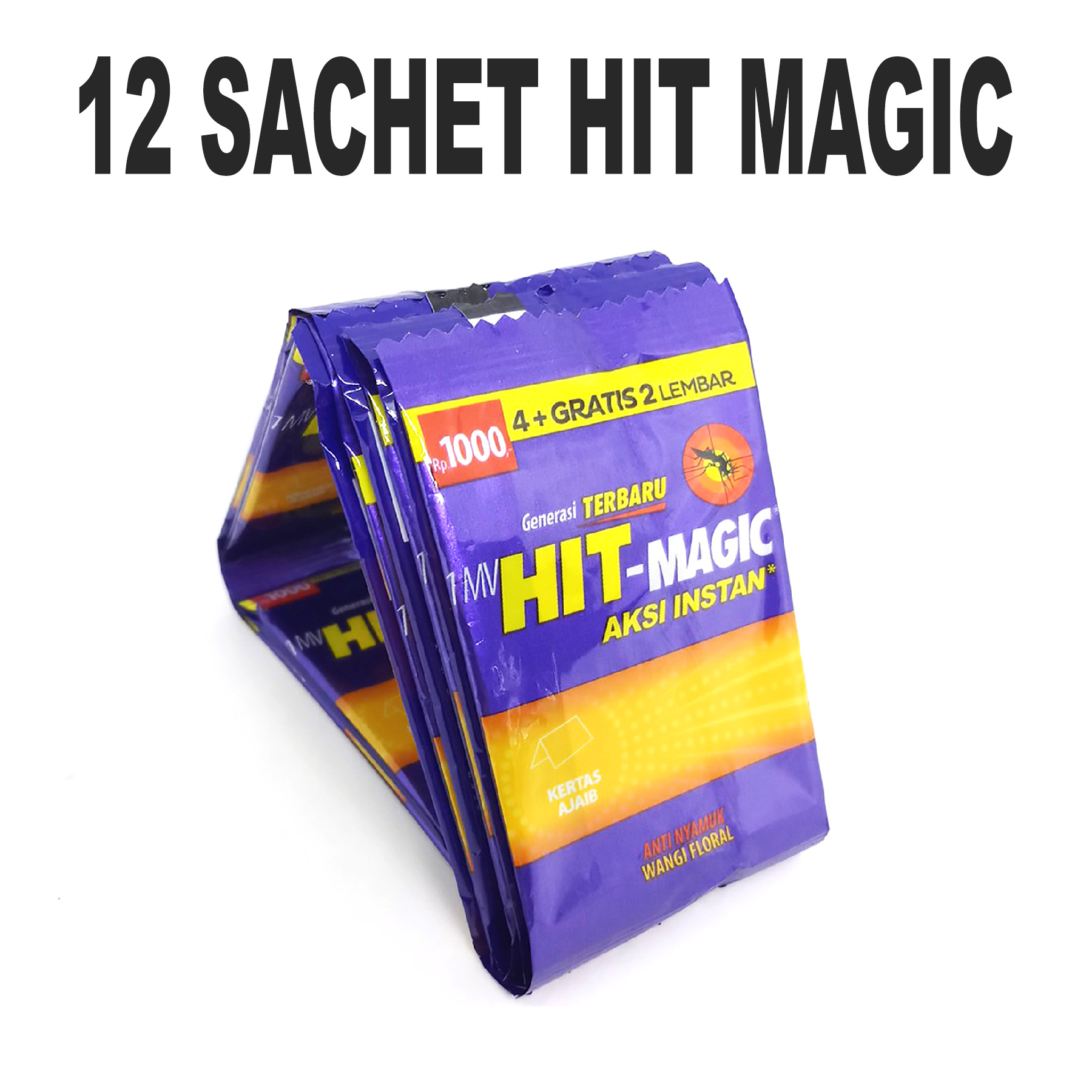 Hit Magic Obat Nyamuk Bakar Isi 12 - Hit Magic Aksi Instant - Kertas ...