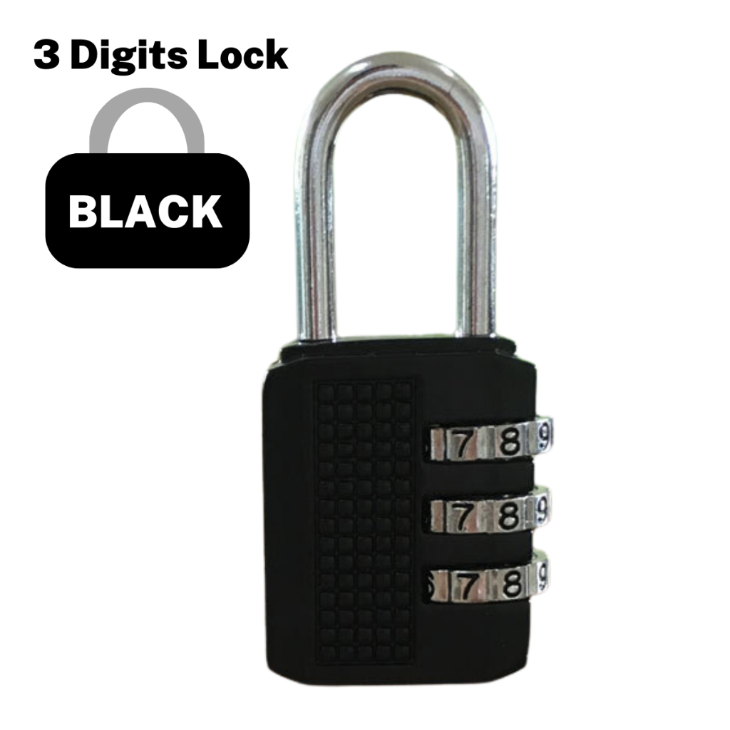 Luggage Lock Padlock Password Lock Kunci Mangga Nombor Travel Lock ...