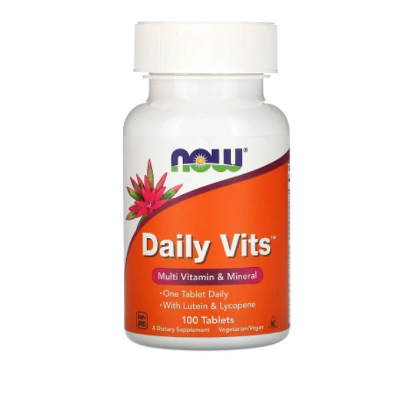 NOW Foods, Daily Vits, Multi Vitamin & Mineral, 100 Tablets/250 Tablets ...