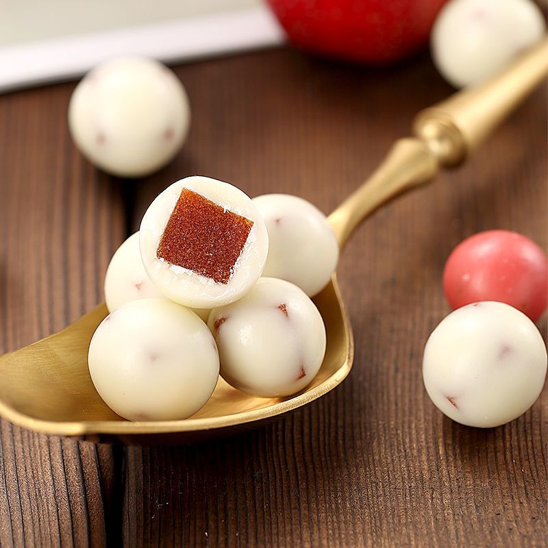 Yogurt Hawthorn Ball Chocolate Independent Packaging 100g 500g 酸奶山楂球 ...