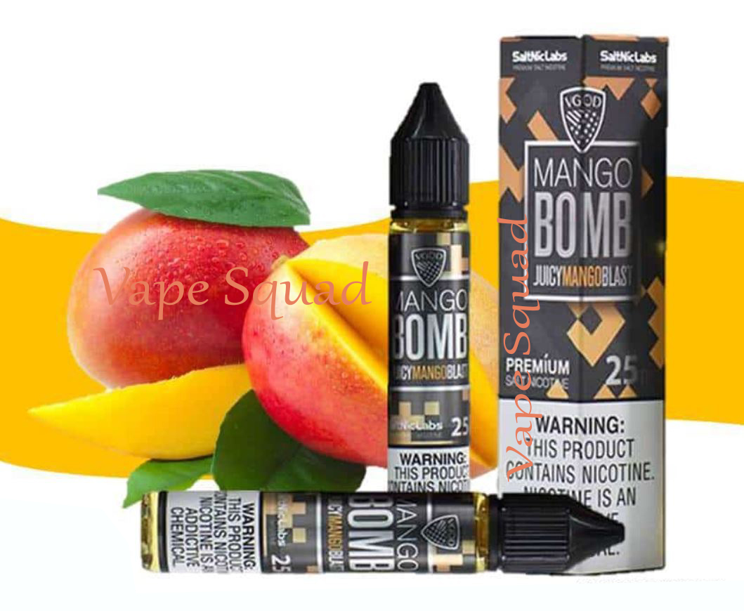 VGOD Mango Bomb Premium Taste Nic 25mg - 30ml Saltnic Labs Vape Juice ...