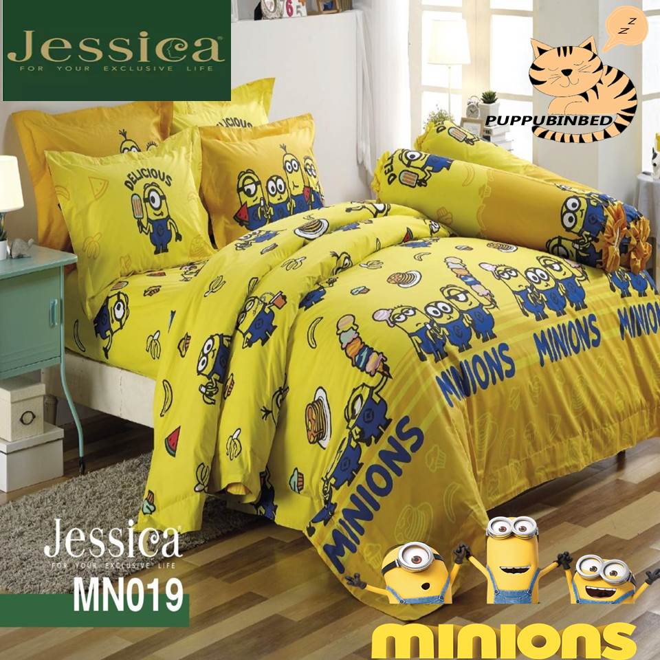 Jessica ชุดผ้าปูที่นอนลาย มินเนี่ยน Minions 3.5 ฟุต ไม่รวมผ้านวม รุ่น ...