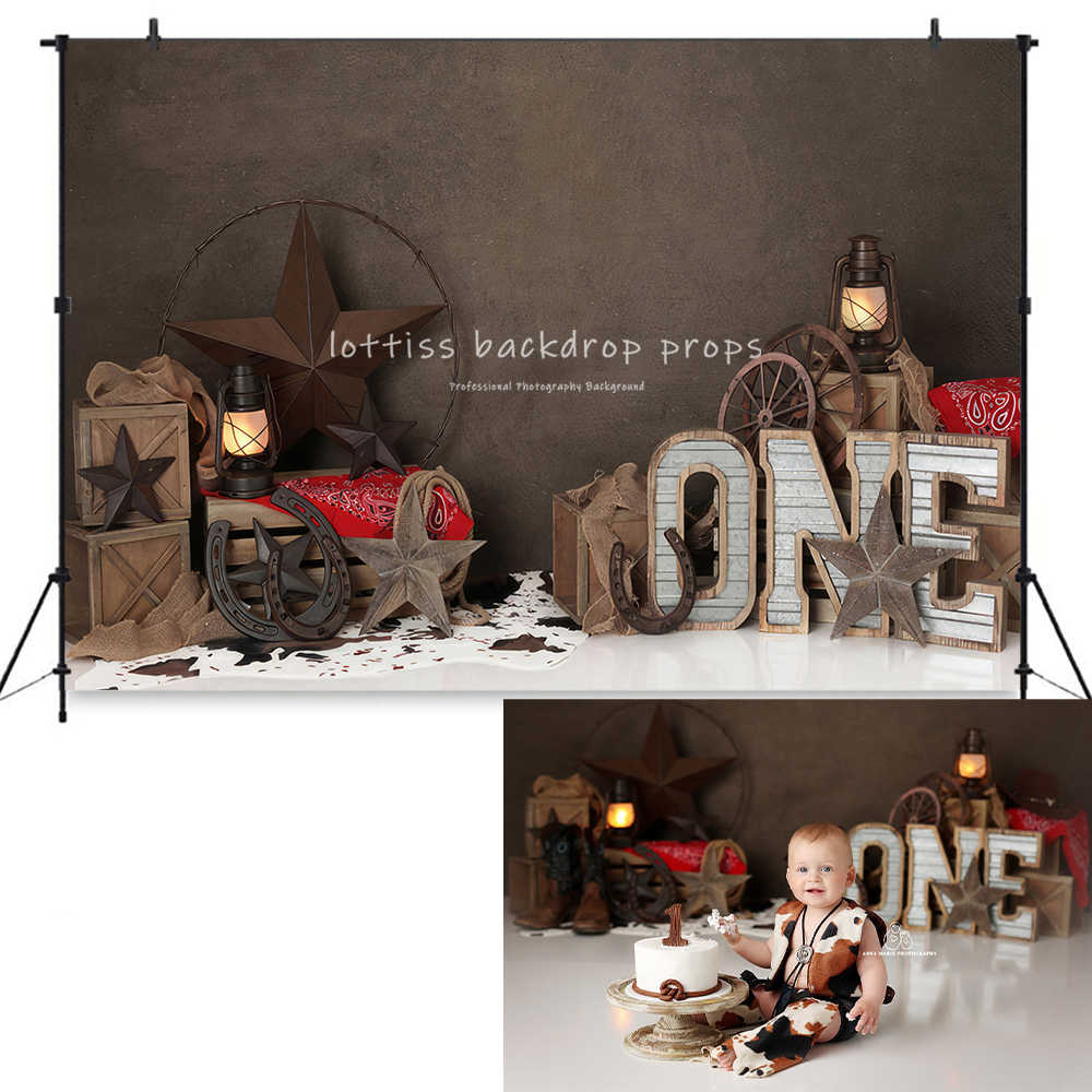 Western One Cowboy Backdrops Kids Baby Photography Child Adult ...