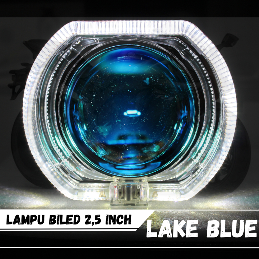 Lampu Utama Biled Terbaik Lensa Biru Projector Biled Xcase 2,5 Inch ...