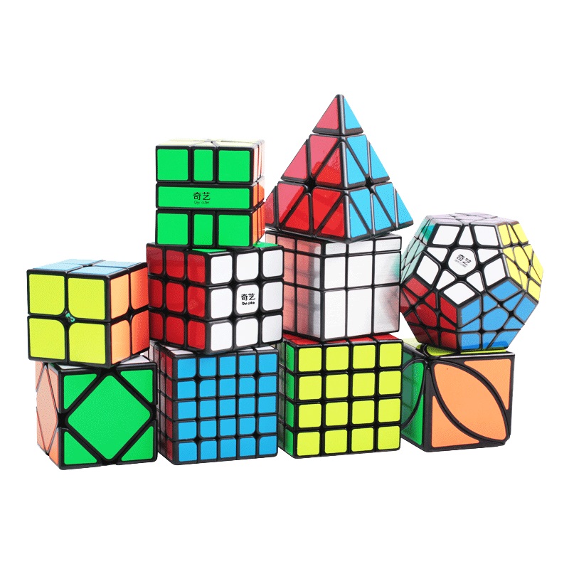 Qiyi Cube 2x2 3x3x3 4x4 5x5 Pyramid Megaminx Speed Magico Cubes Puzzle ...