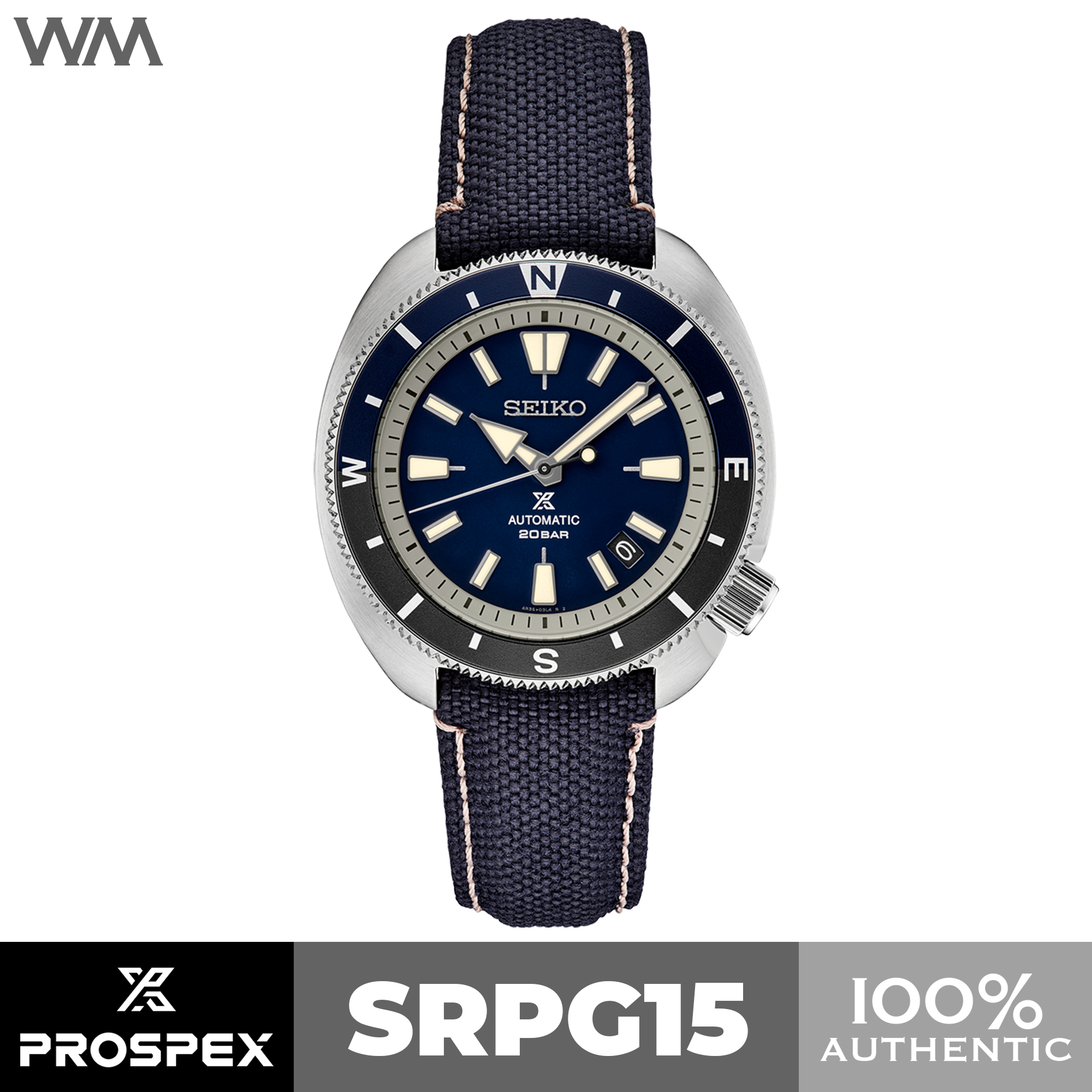 Seiko Prospex Tortoise Blue Dial Land Compass Bezel Automatic Watch ...