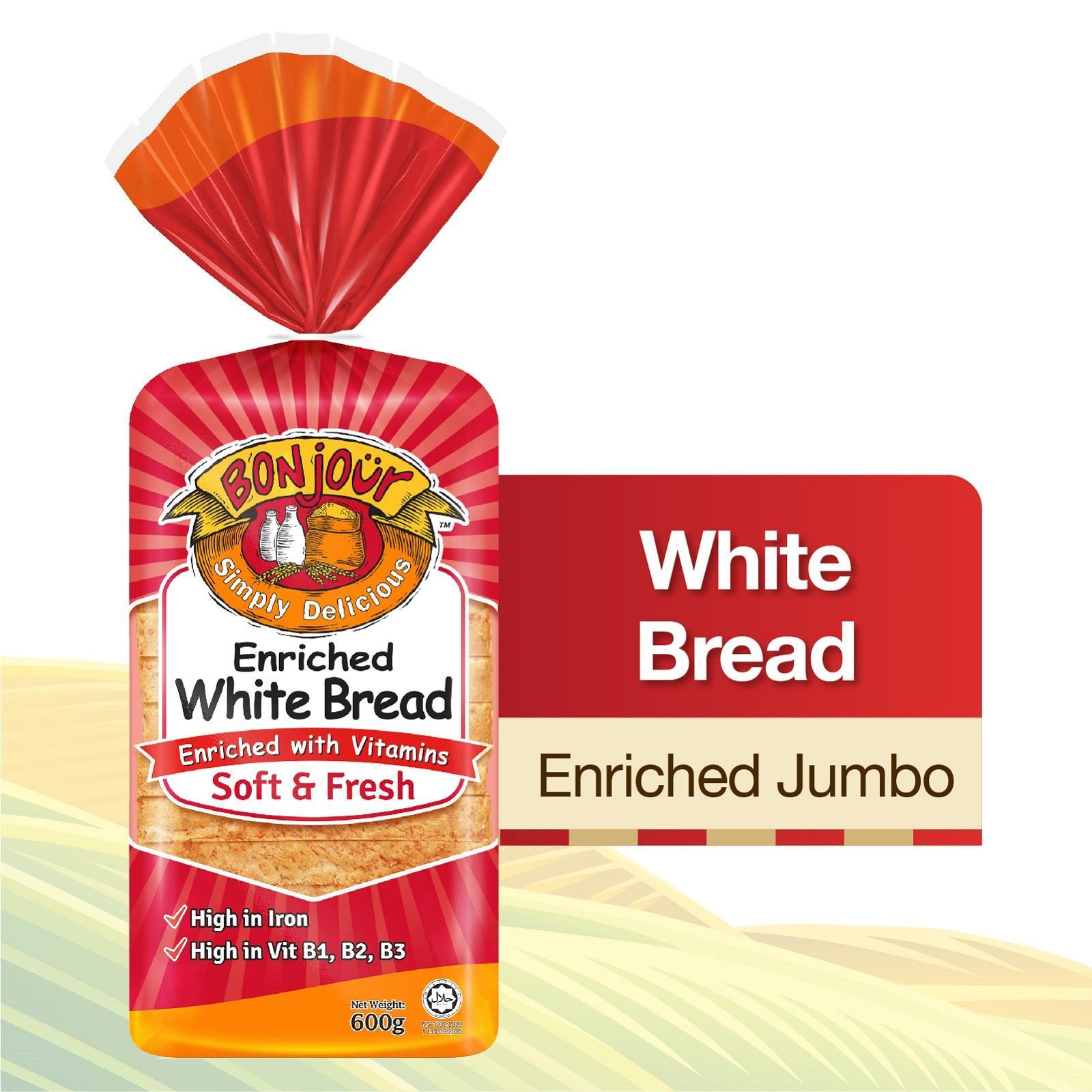 BonJour Enriched White Bread 600G | Lazada Singapore